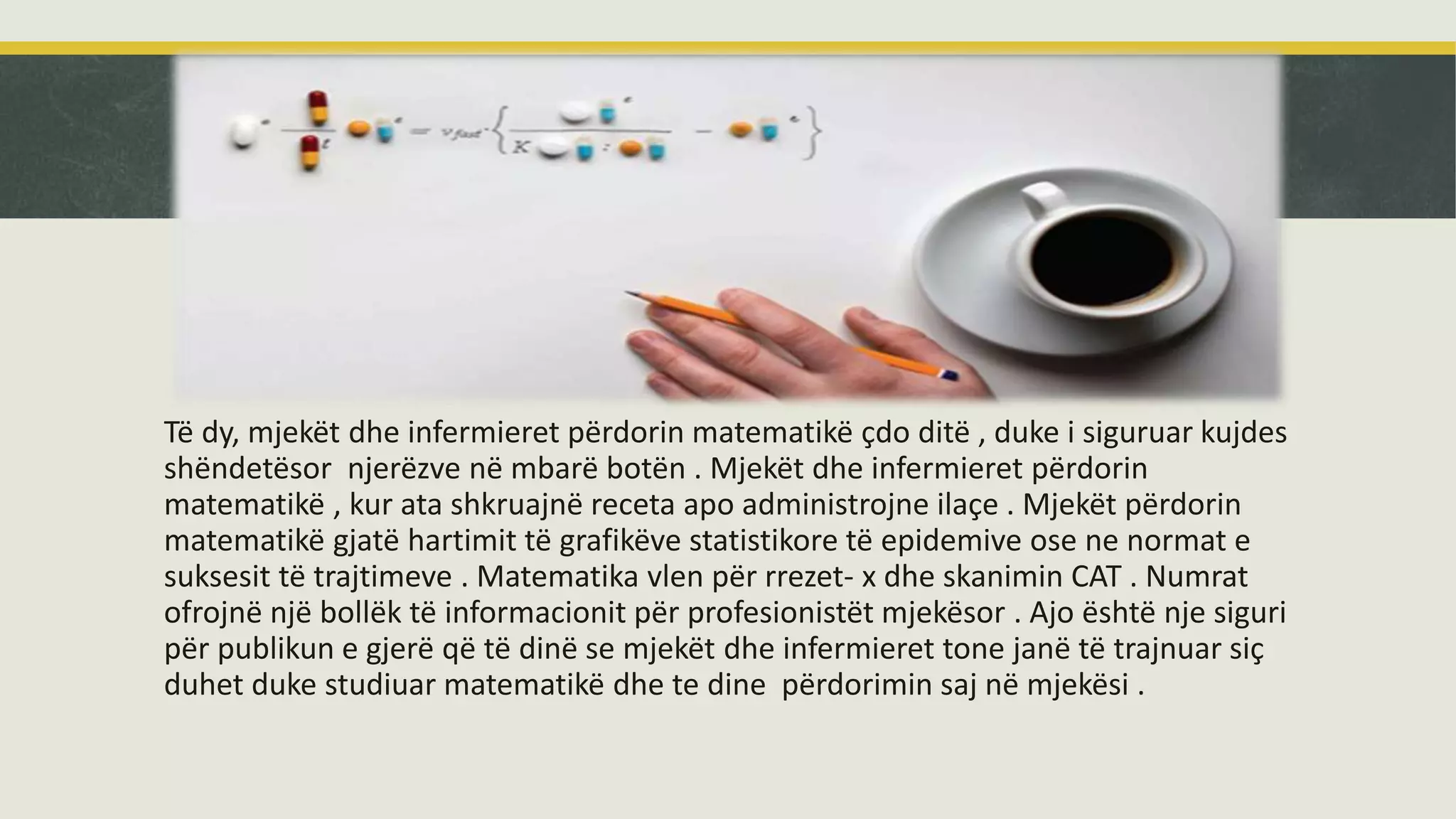 Matematika dhe Mjekesia | PPTX