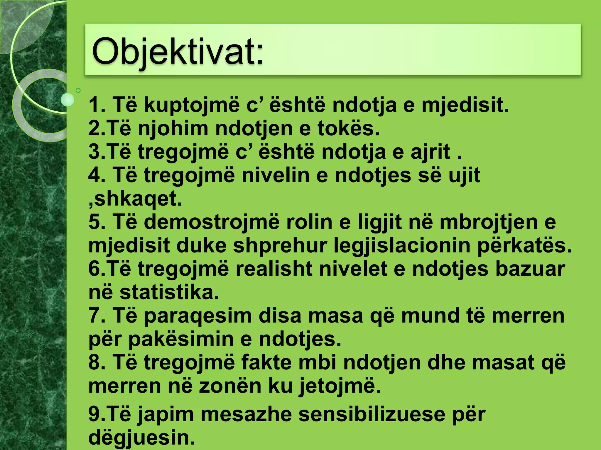 PROJEKT-Ndotja e Mjedisit | PPTX