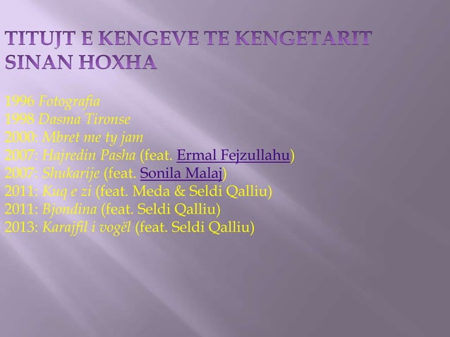 muzika popullore e shqiperise se mesme-projekt slideshare | PPTX