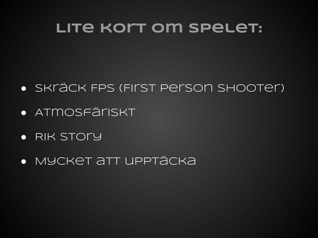 Projekt spel pp | PDF