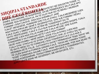 Dialektet dhe Nendialektet e Gjuhes Shqipe | PPTX