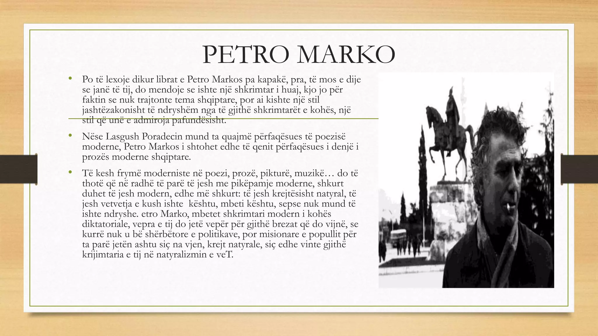 Modernizmi ne letersi | PPTX