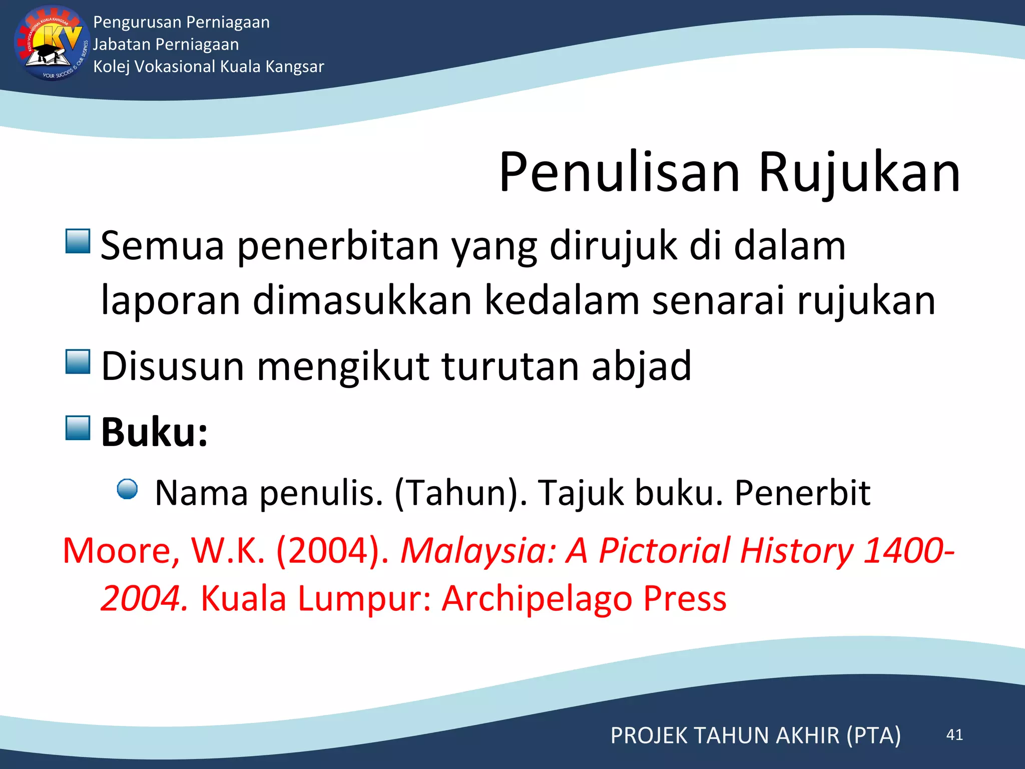 Projek Tahun Akhir (PTA) PPN KVKK | PPT