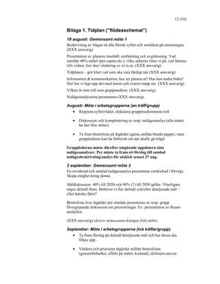 Projektbeskrivning för Örebro kommuns klimatplan | PDF