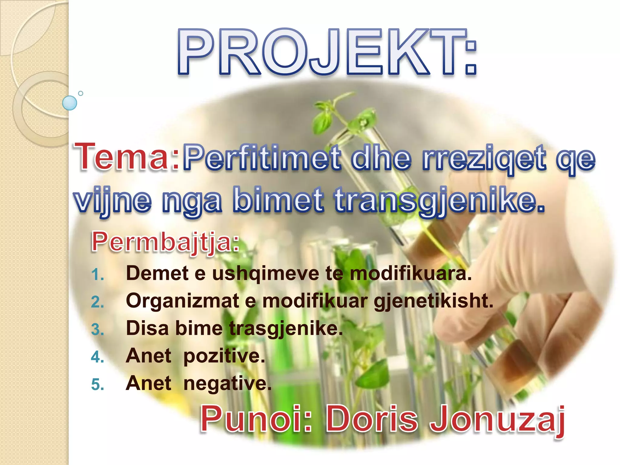 Bimet Transgjenike (biologji) | PPTX
