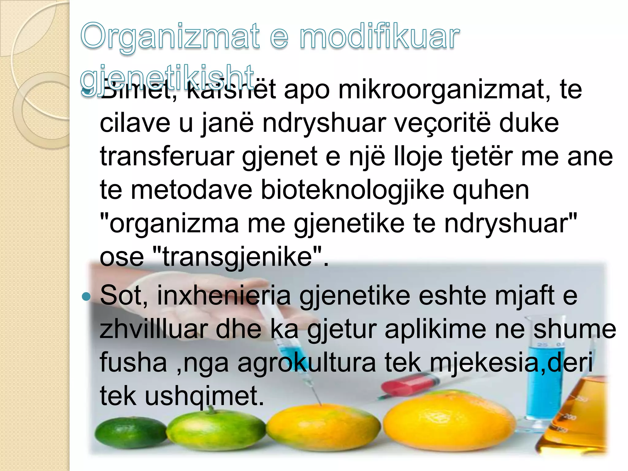 Bimet Transgjenike (biologji) | PPTX