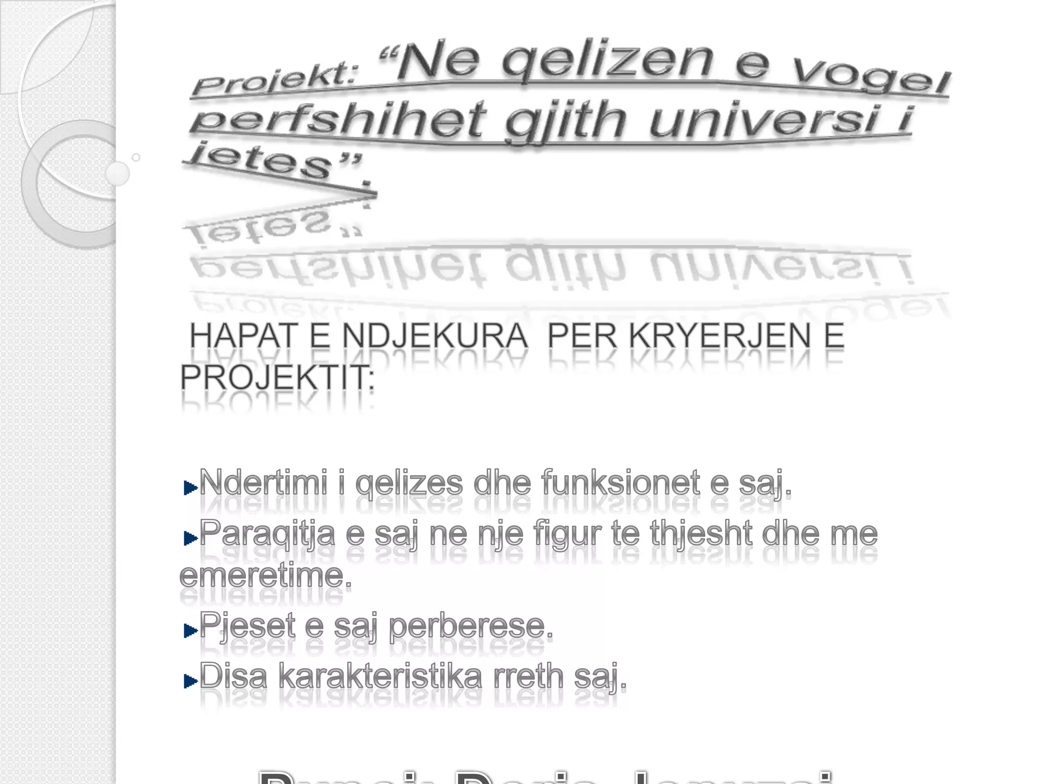 Projekt biologji | PPTX