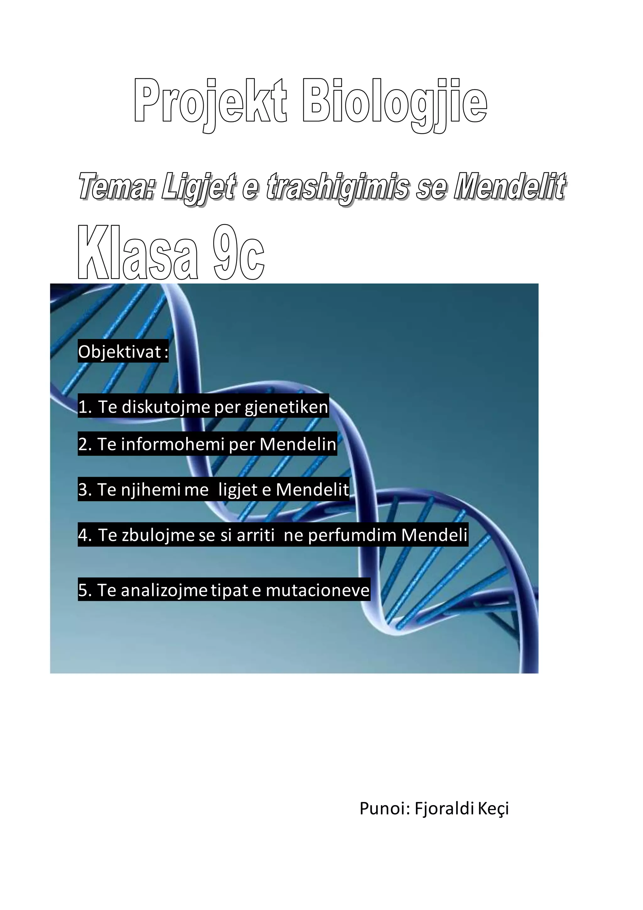 Ligjet e Mendelit | DOCX