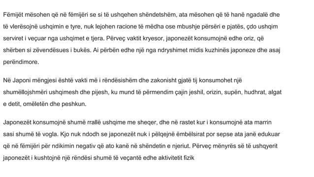 Projekt biologjie:Ushqimi dhe shendeti. | PPTX