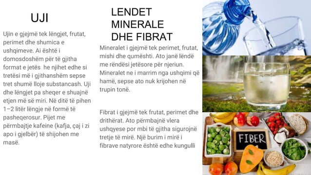Projekt biologjie:Ushqimi dhe shendeti. | PPTX