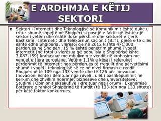 TEKNOLOGJIA E INFORMACIONIT DHE E KOMUNIKIMIT | PPTX