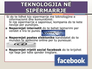 TEKNOLOGJIA E INFORMACIONIT DHE E KOMUNIKIMIT | PPTX
