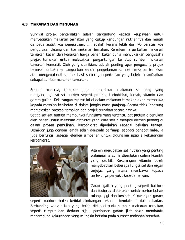Projek ternakan kambing jbtn veterinar | PDF