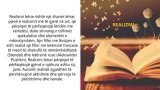 Realizmi, Projekt | PPTX