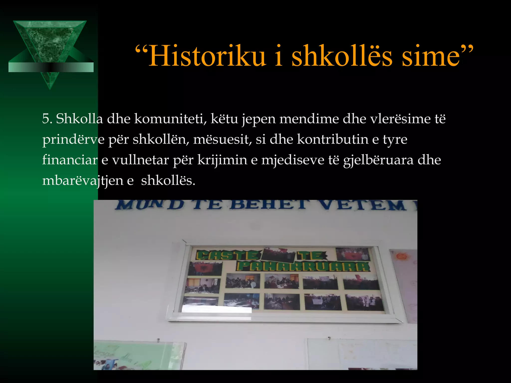 Projekt : "Historiku i shkolles sime" | PPT