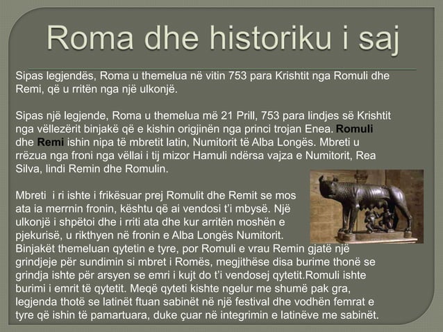 Bota antike GREKE dhe ROMAKE | PPSX