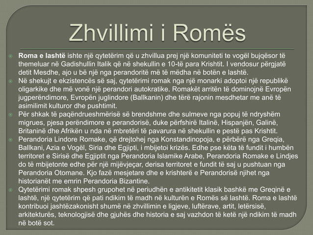 Bota antike GREKE dhe ROMAKE | PPSX