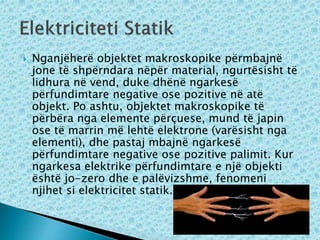 Matja e energjise elektrike ne pajisje te ndryshme | PPTX