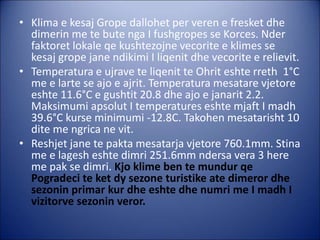 Pogradeci : Vlersimi i potencialit turistik | PPTX