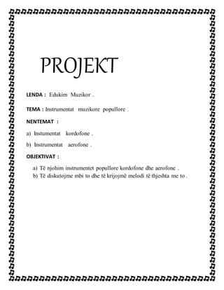 Projekti me instrumente muzike | DOCX