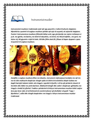 Projekti me instrumente muzike | DOCX