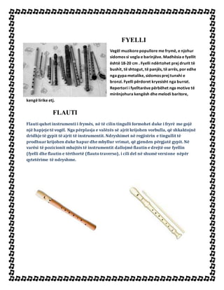 Projekti me instrumente muzike | DOCX