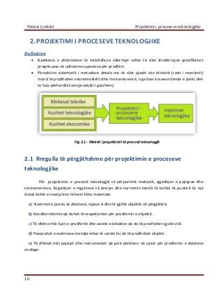 Projektimi i proceseve teknologjike | PDF