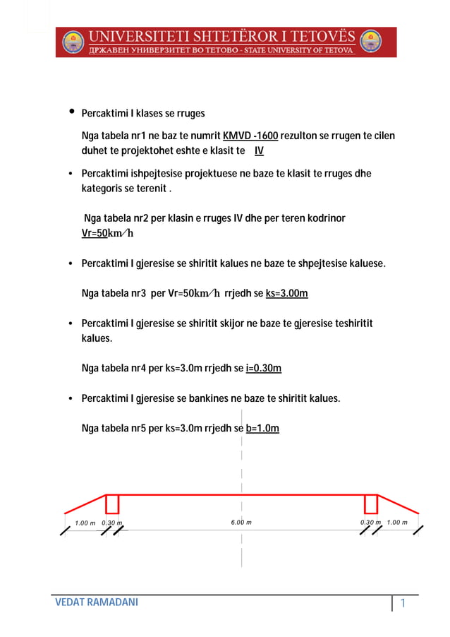 Projektim rruge definitive | PDF