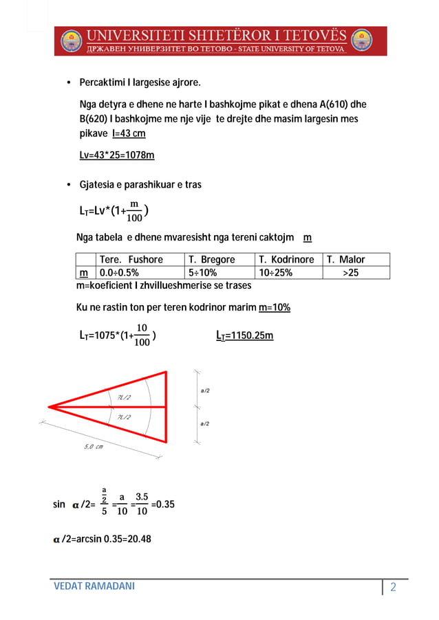Projektim rruge definitive | PDF
