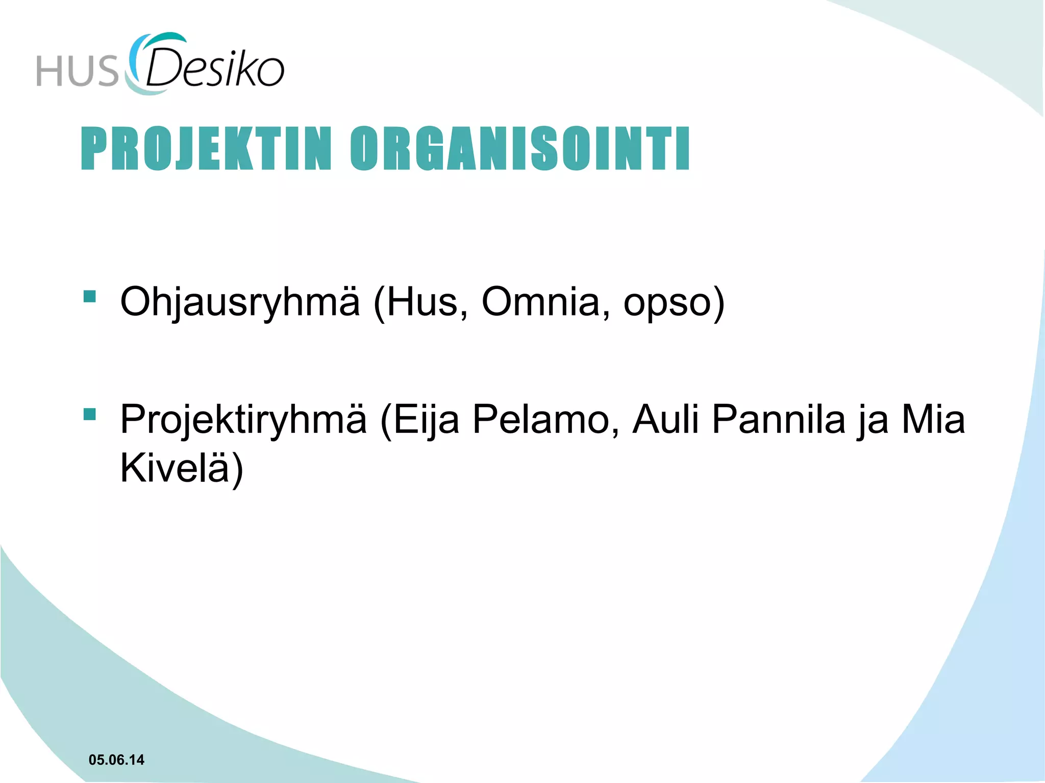 Projektin esittelypohja topo | PPT