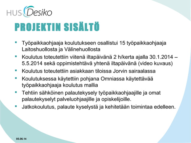 Projektin esittelypohja topo | PPT
