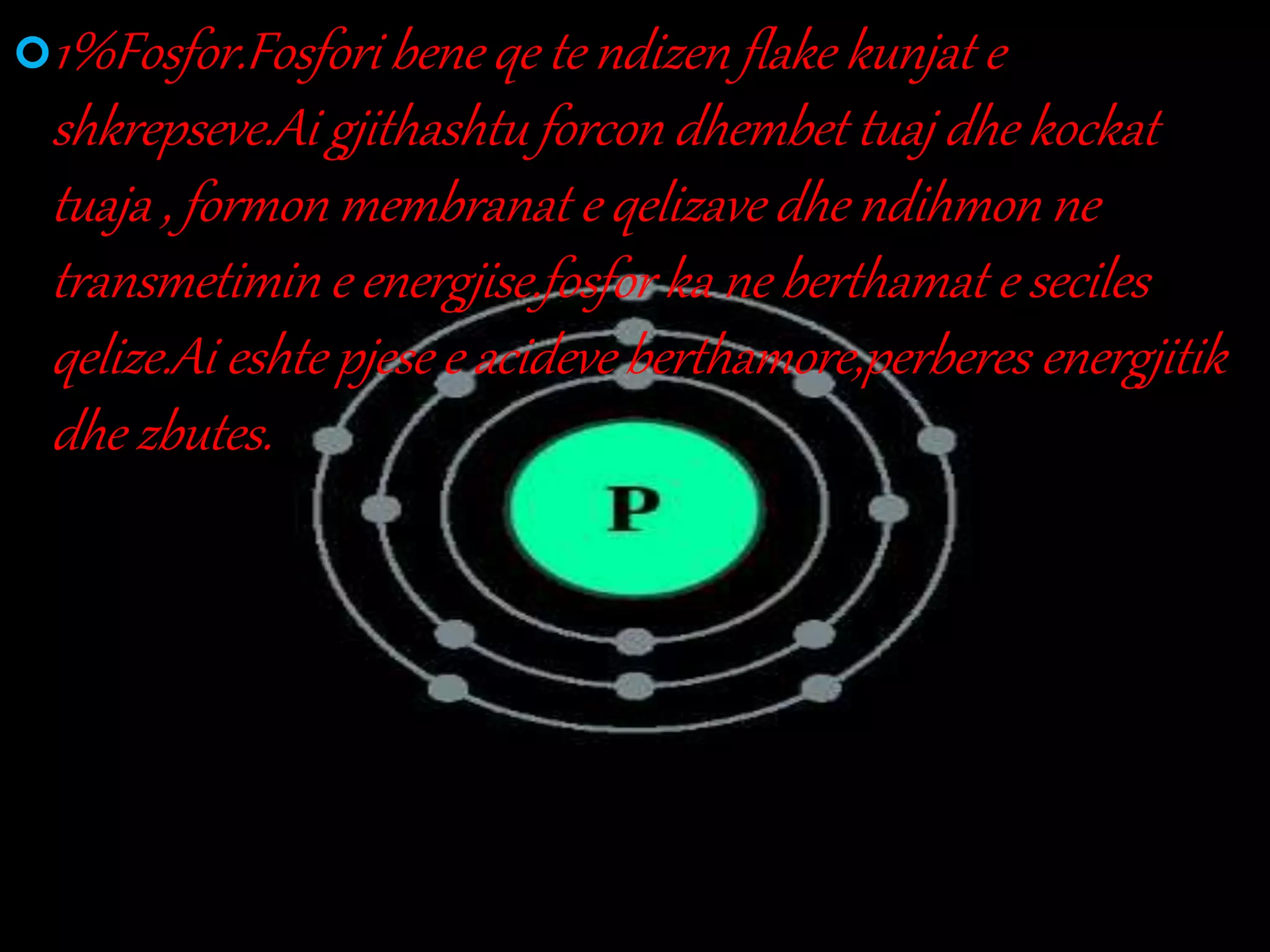 Projekt kimi roli i elementeve kimik ne organizmin e njeriut | PPTX