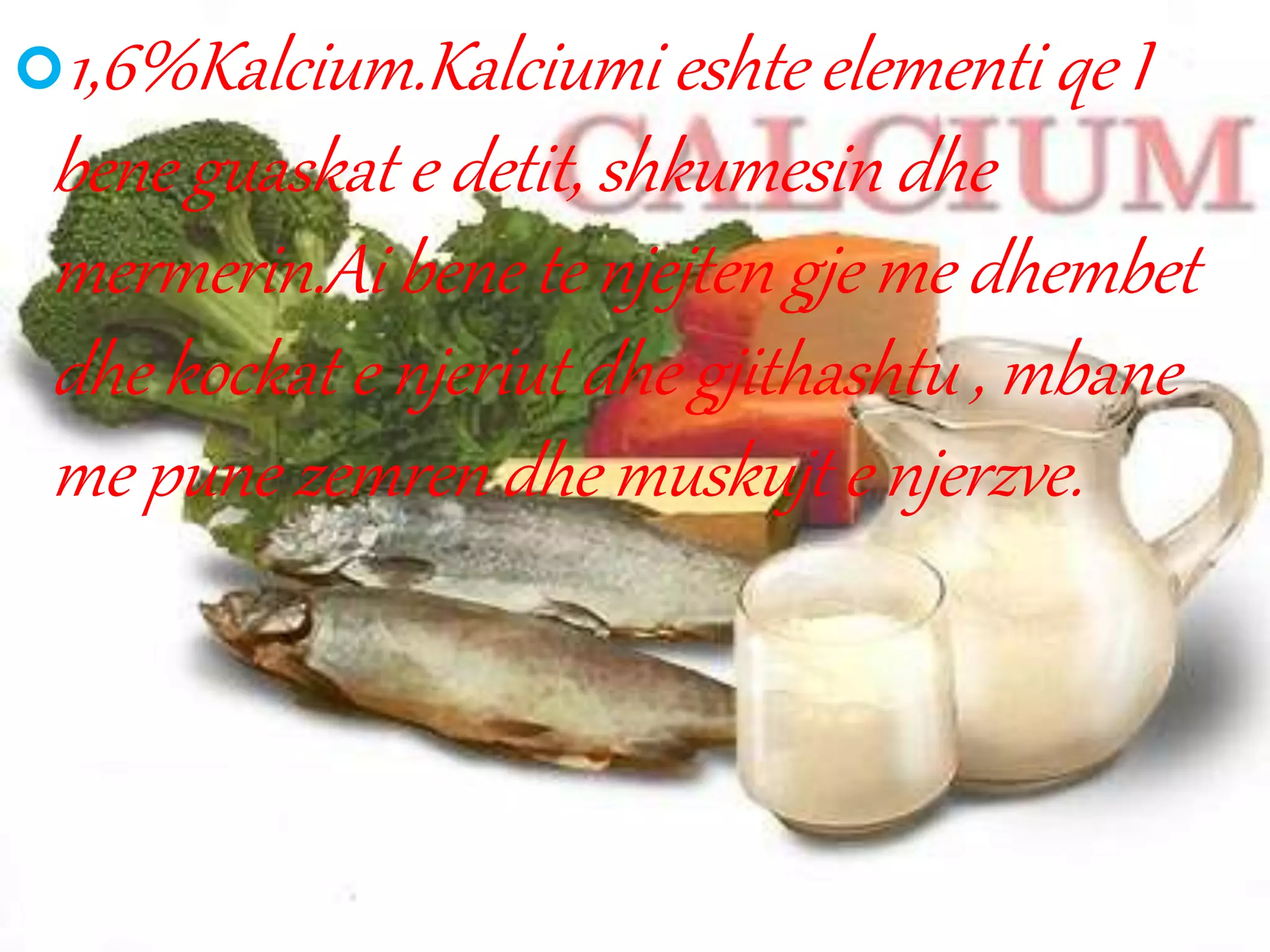 Projekt kimi roli i elementeve kimik ne organizmin e njeriut | PPTX