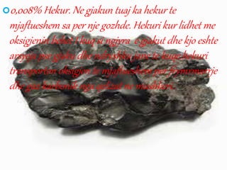 Projekt kimi roli i elementeve kimik ne organizmin e njeriut | PPTX