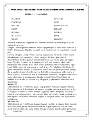 Elementet kimike | DOCX