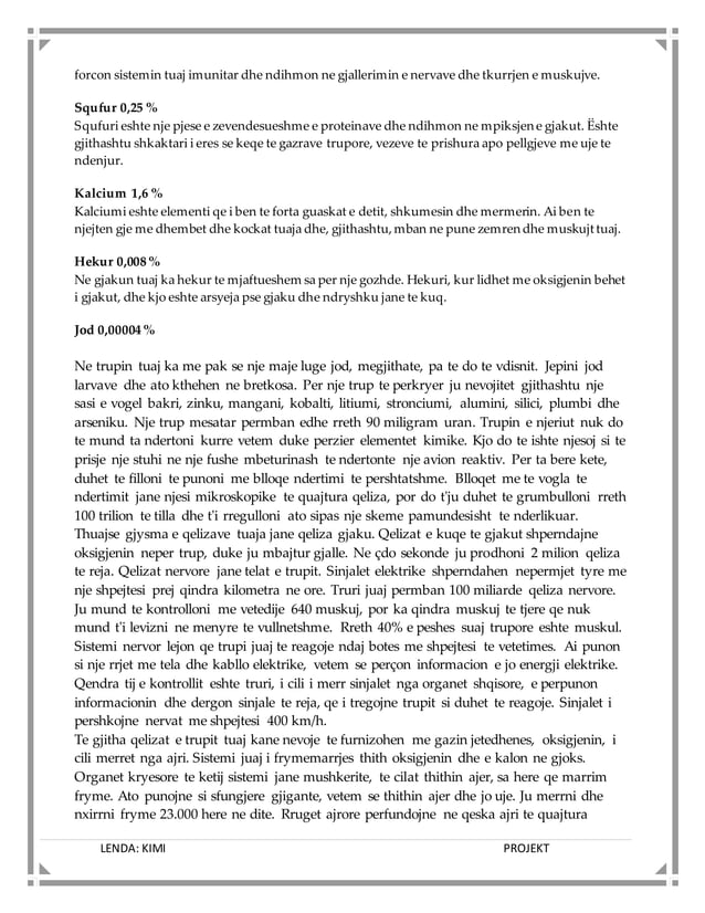 Elementet kimike | DOCX