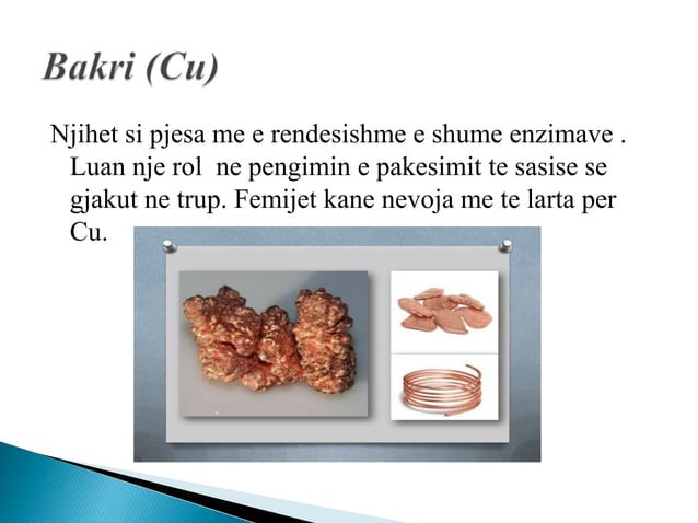 Roli i elementeve kimikë në jetën e njeriut | PPTX