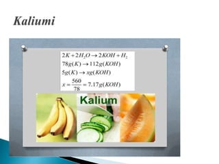 Roli i elementeve kimikë në jetën e njeriut | PPTX