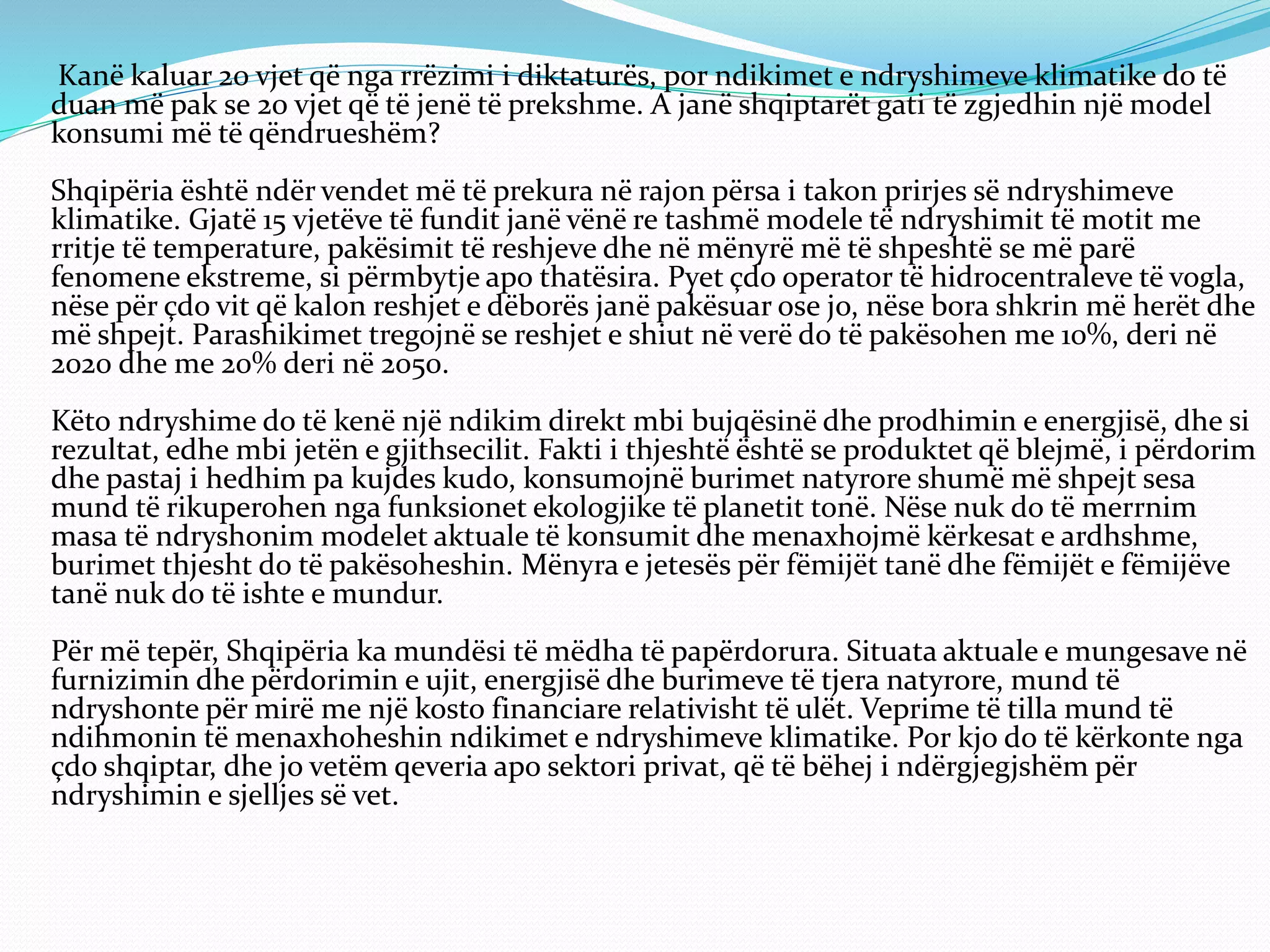 Projekt kurrikular n.klimatike | PPTX