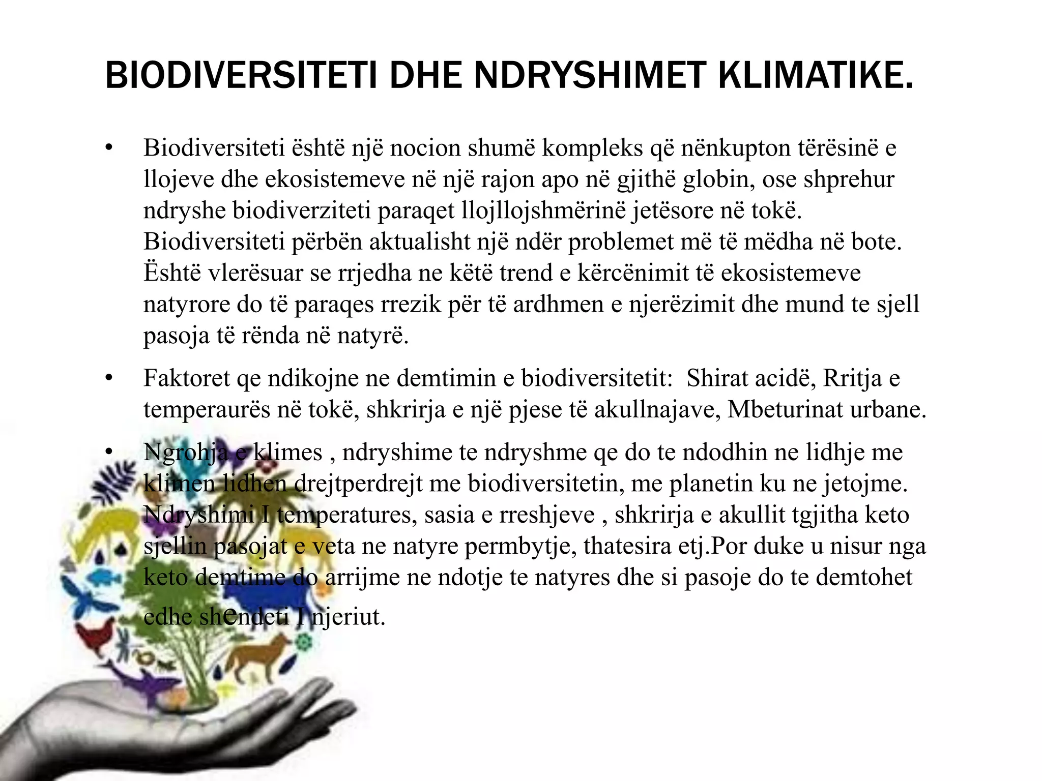 Pasojat e ndryshimeve klimatike ne mjedis dhe shendet. | PPTX