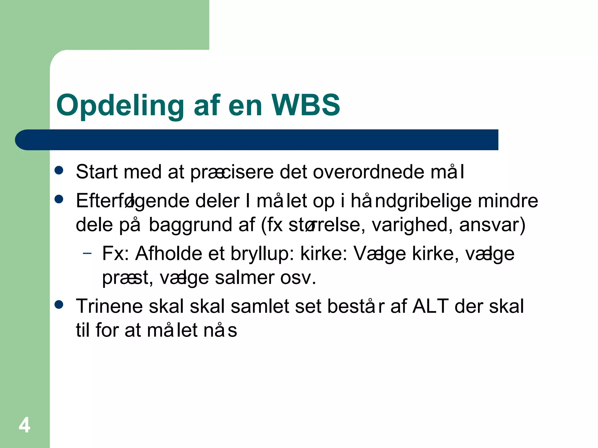 Projektledelse 3 | PPT
