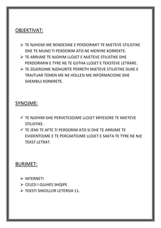 Projekt letersi | DOCX