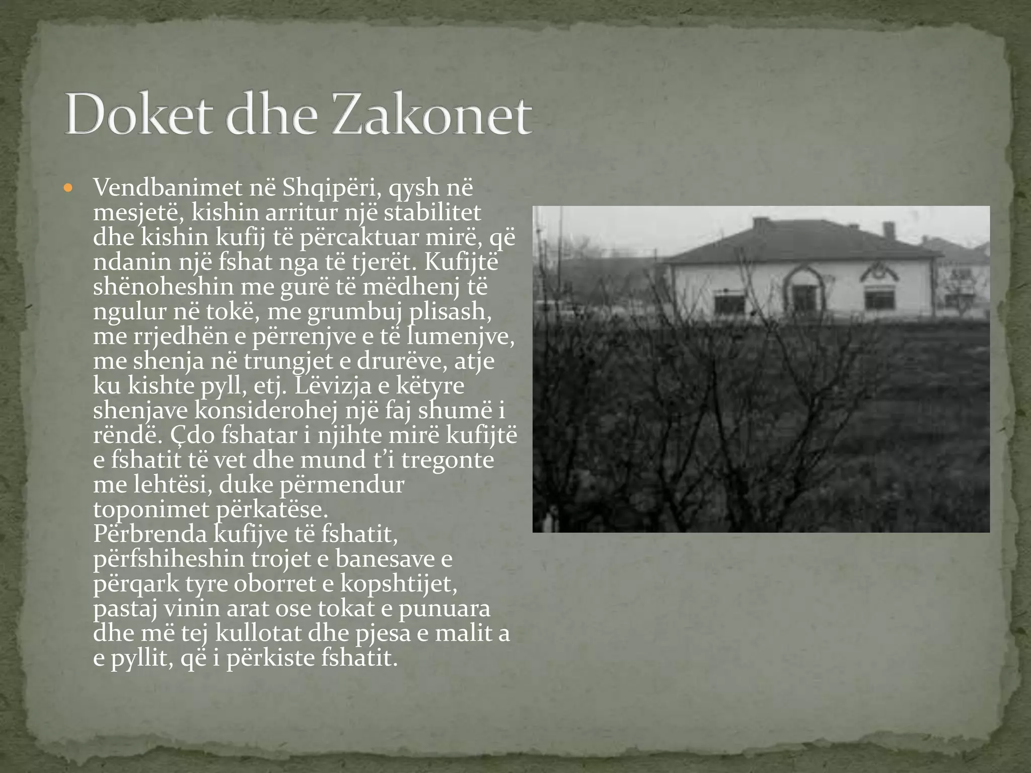 Traditat dhe Zakonet shqiptare te paqyruara ne krijimtarine popullore ...