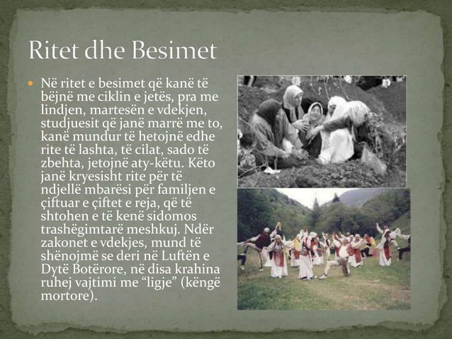 Traditat dhe Zakonet shqiptare te paqyruara ne krijimtarine popullore ...