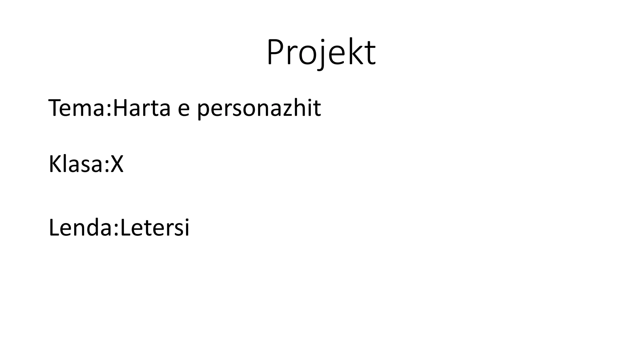 Projekt letersi.pptx HSHSHSHSHSHSHSHSHSHSHSHSH | PPTX