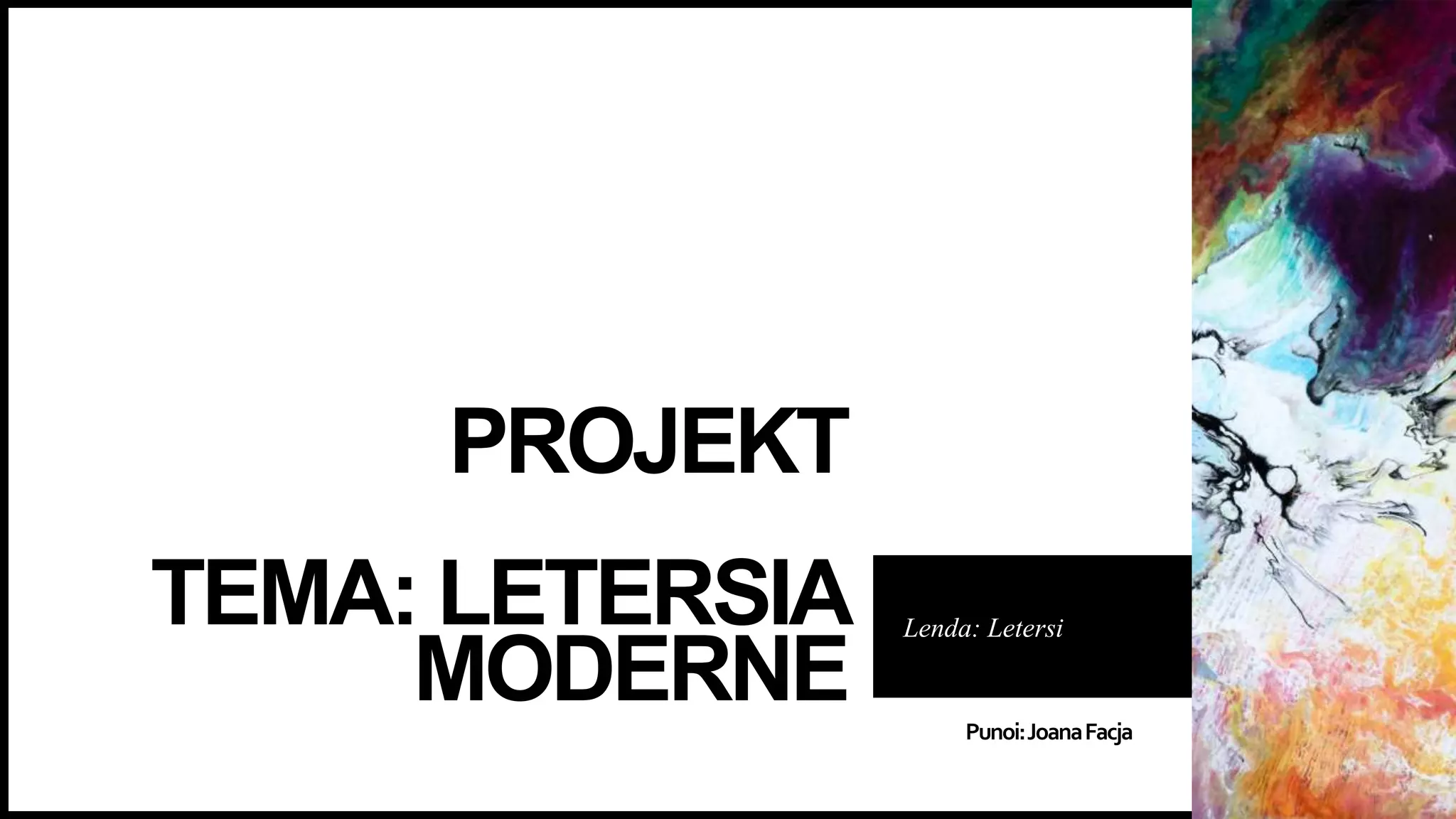 letersia moderniste | PPTX
