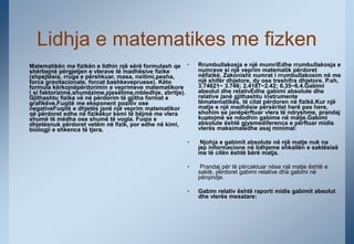 matematika ne lidhje me lendet e tjera slide share | PPTX