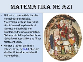 Projekt matematika dhe ne projeket shkolle | PPT
