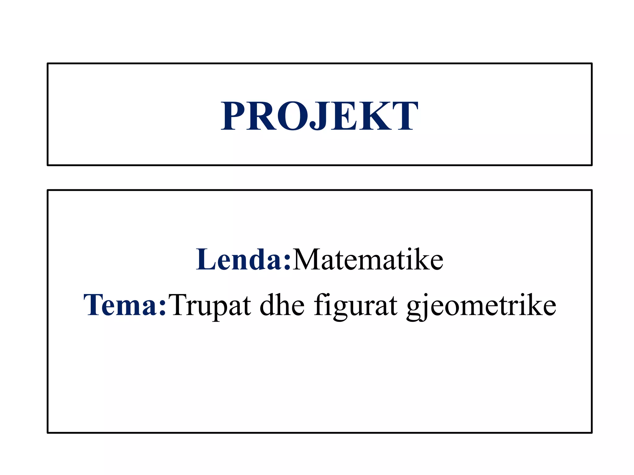 Projekt Matematike | PPTX