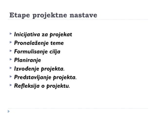 Projektna nastava | PPT